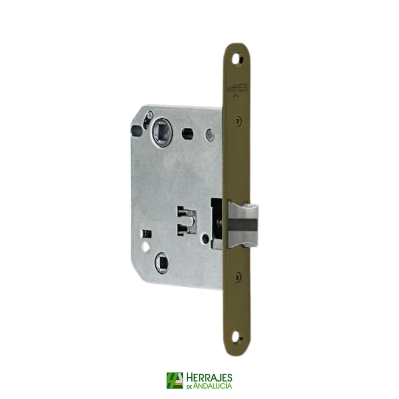 Picaporte Unificado canto redondo cuero 50mm-Herrajes de Andalucía