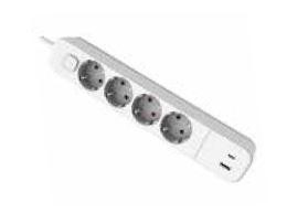 BASE MULTIPLE 4 TT + 1 USB+1USB-C CON INTERREUPTOR 1,5M MARCA YFER